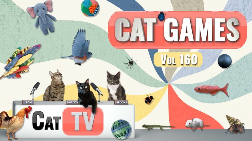 CAT Games | Ultimate Cat TV Compilation Vol 160 | 8 HOURS 🐝🐞🦋🦎🦜🐜🐭🧵 | CAT TV