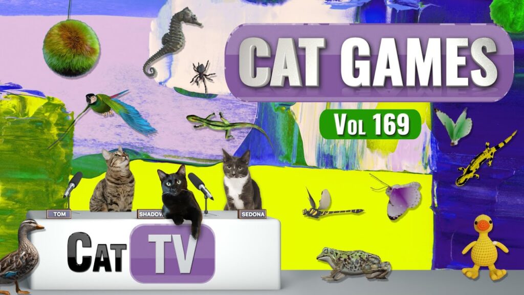 CAT Games | Ultimate Cat TV Compilation Vol 169 | 8 HOURS 🐝🐞🦋🦎🦜🐜🐭🧵 | CAT TV