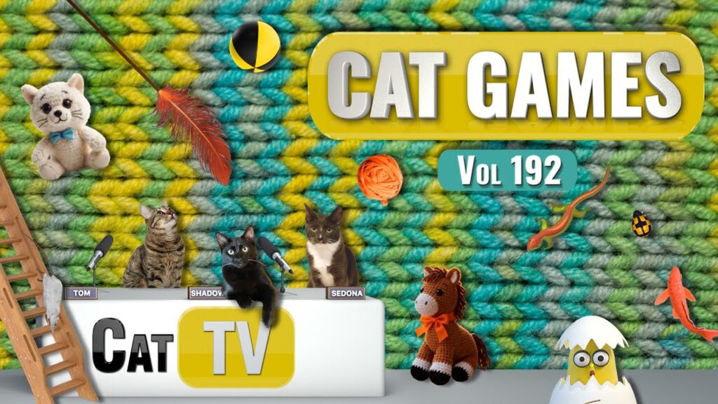 CAT Games | Ultimate Cat TV Compilation Vol 192 | 8 HOURS 🐝🐞🦋🦎🦜🐜🐭🧵 | CAT TV